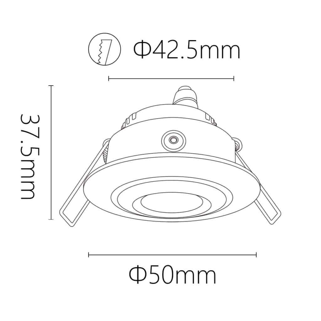 3W IP20 Tilting 3-24VDC/85-265VAC Round Mini LED Downlight – Wholesale ...